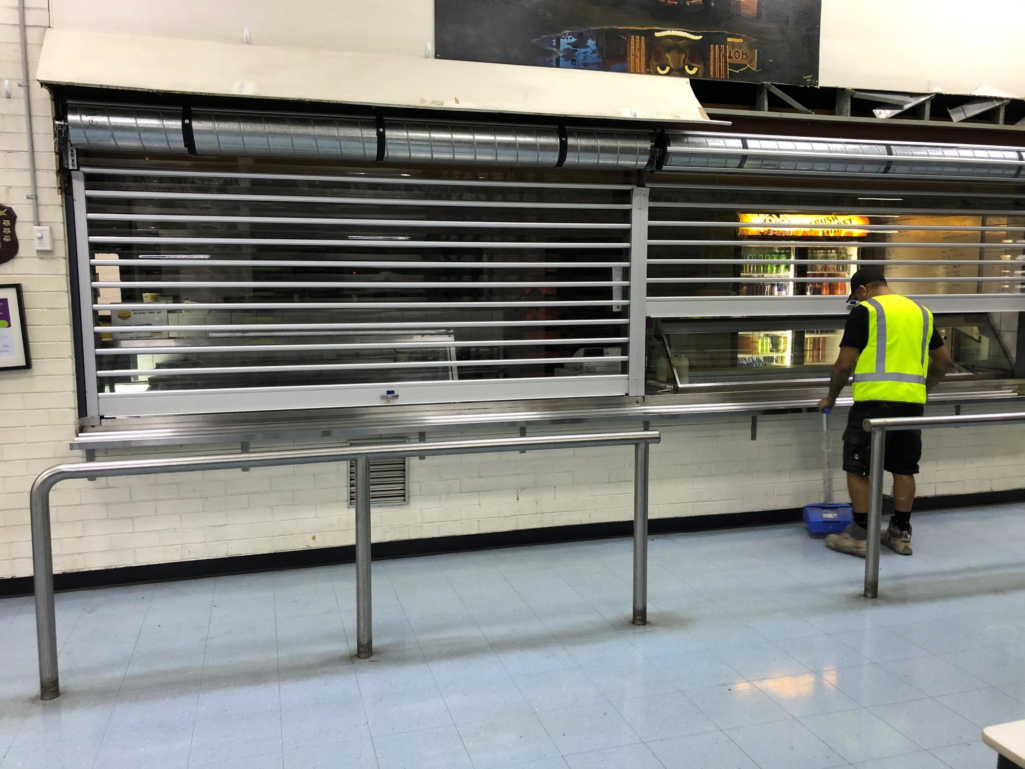 Clear Security Roller Shutters Installed Woolworths Depot Yennora