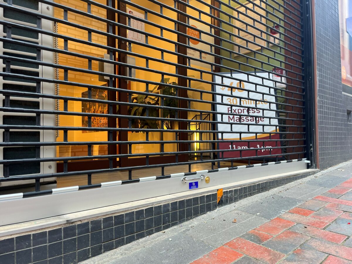 Aluminium Security-Grilles Installed in Melbourne’s CBD