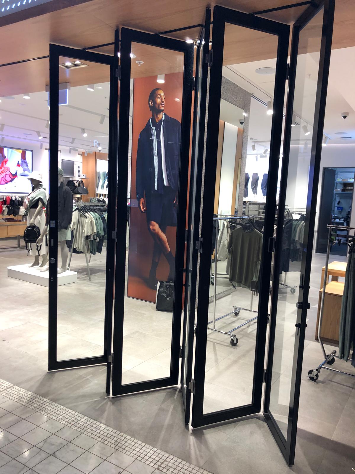 Glass Stacking Doors Installed at Westfields Sydney City